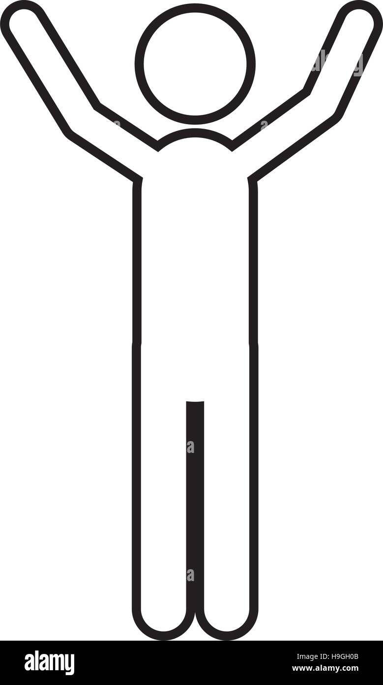 Pictogram icon. People person figure and human theme. Isolated design ...