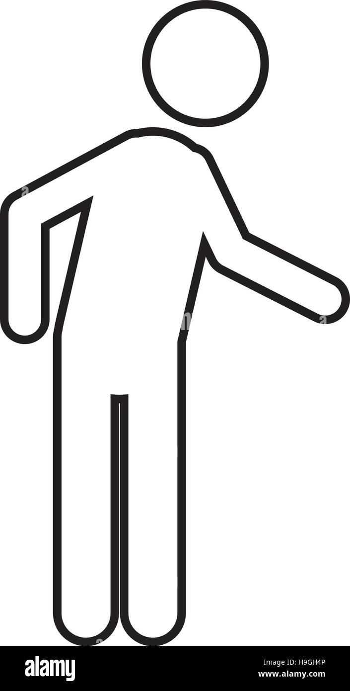 Pictogram icon. People person figure and human theme. Isolated design ...