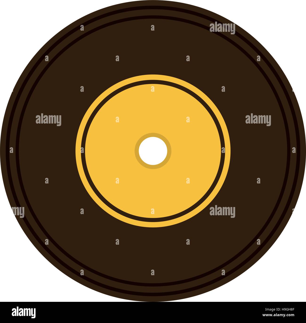 long play retro music vector illustration design Stock Vector Image ...