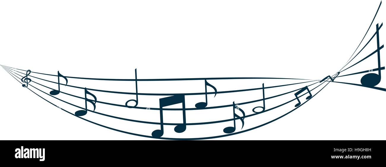 music notes pattern background vector illustration design Stock Vector ...