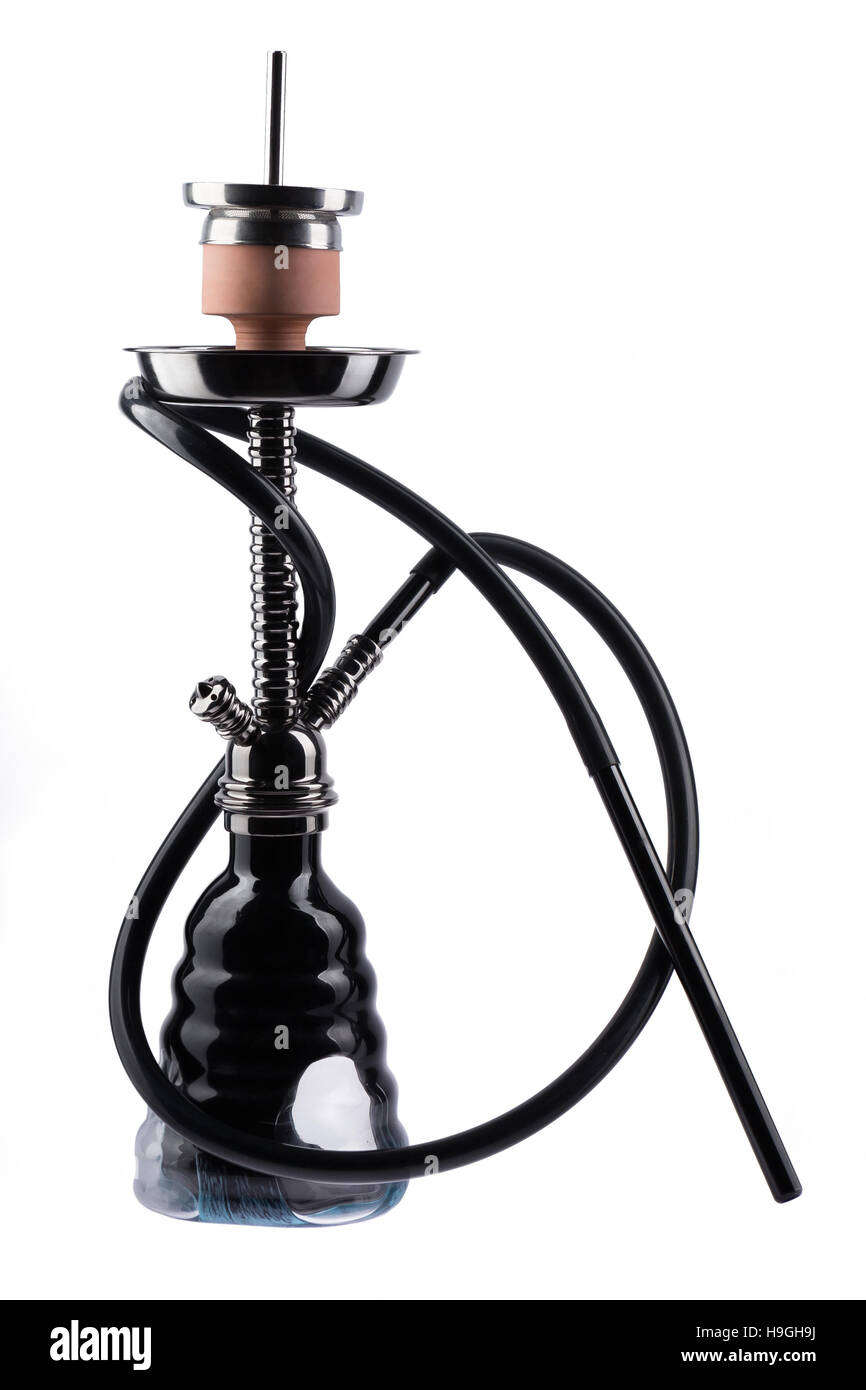 Modern hookah isolated on white background Stock Photo - Alamy