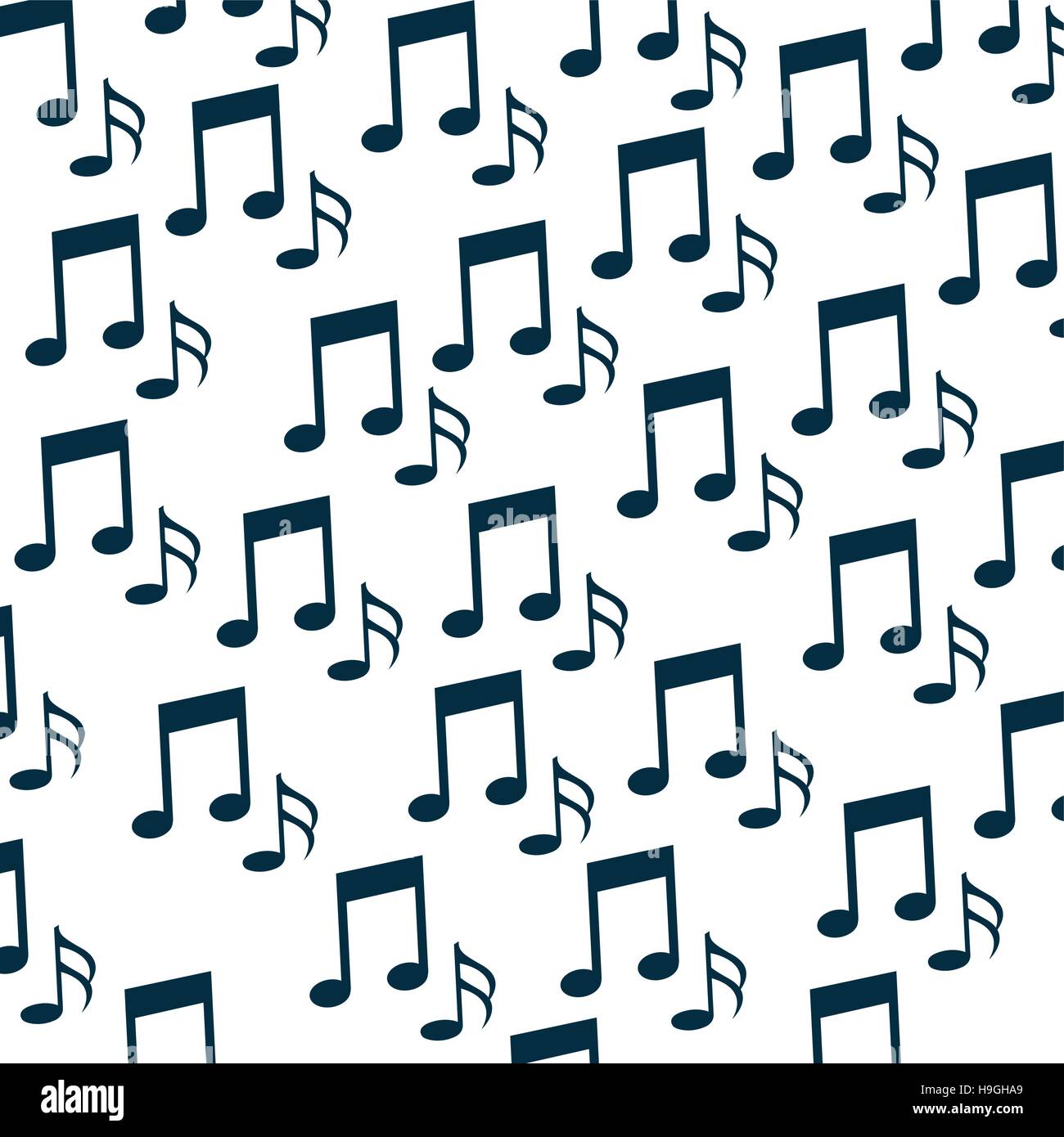 music notes pattern background vector illustration design Stock Vector ...