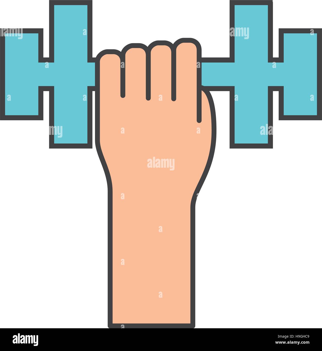 weight lifting gym isolated icon vector illustration design Stock ...