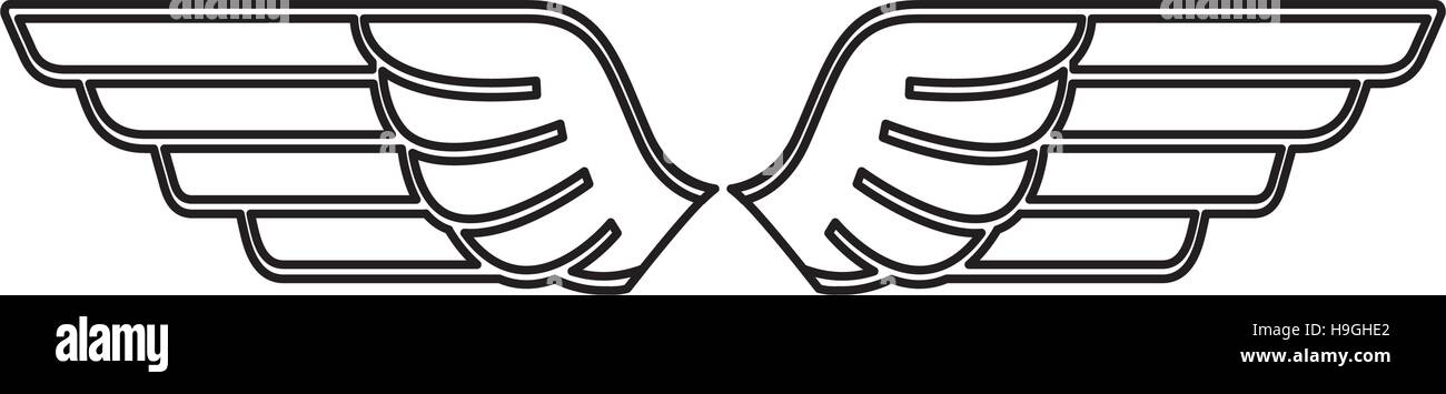 angel wing isolated icon vector illustration design Stock Vector Image ...