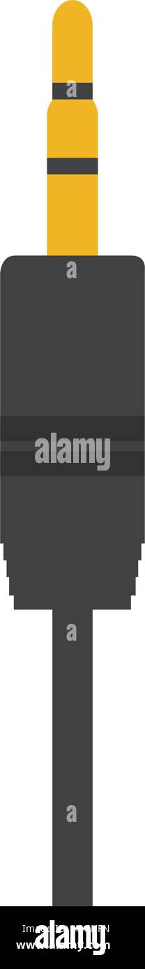 audio plug connector icon vector illustration design Stock Vector Image ...