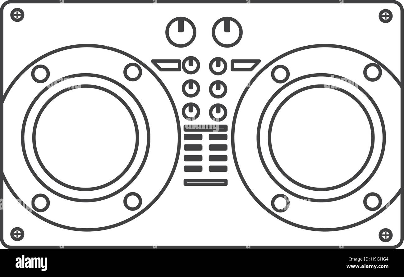 audio console professional icon vector illustration design Stock Vector ...