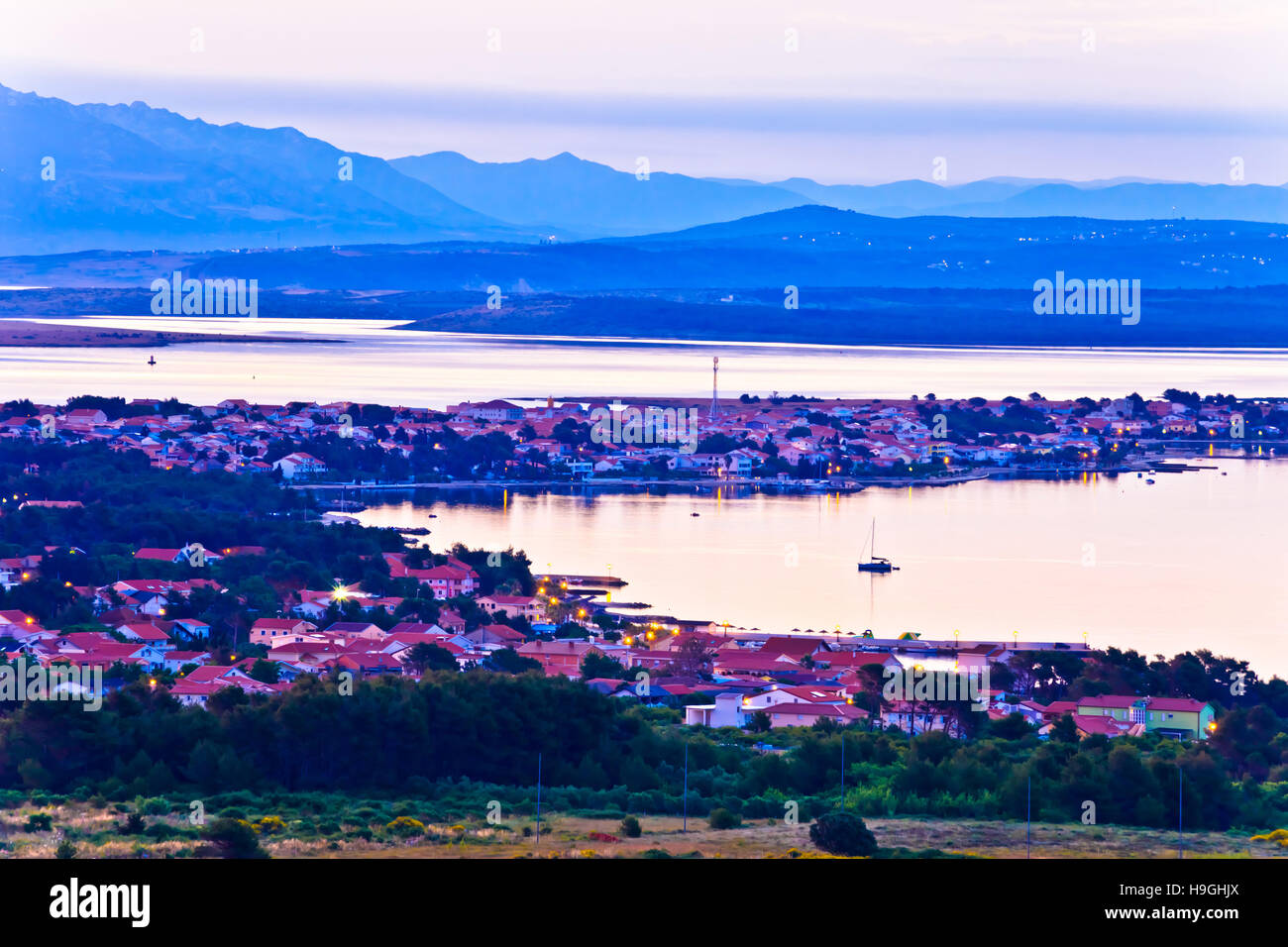 Vir island archipelago dawn view, Dalmatia, Croatia Stock Photo - Alamy
