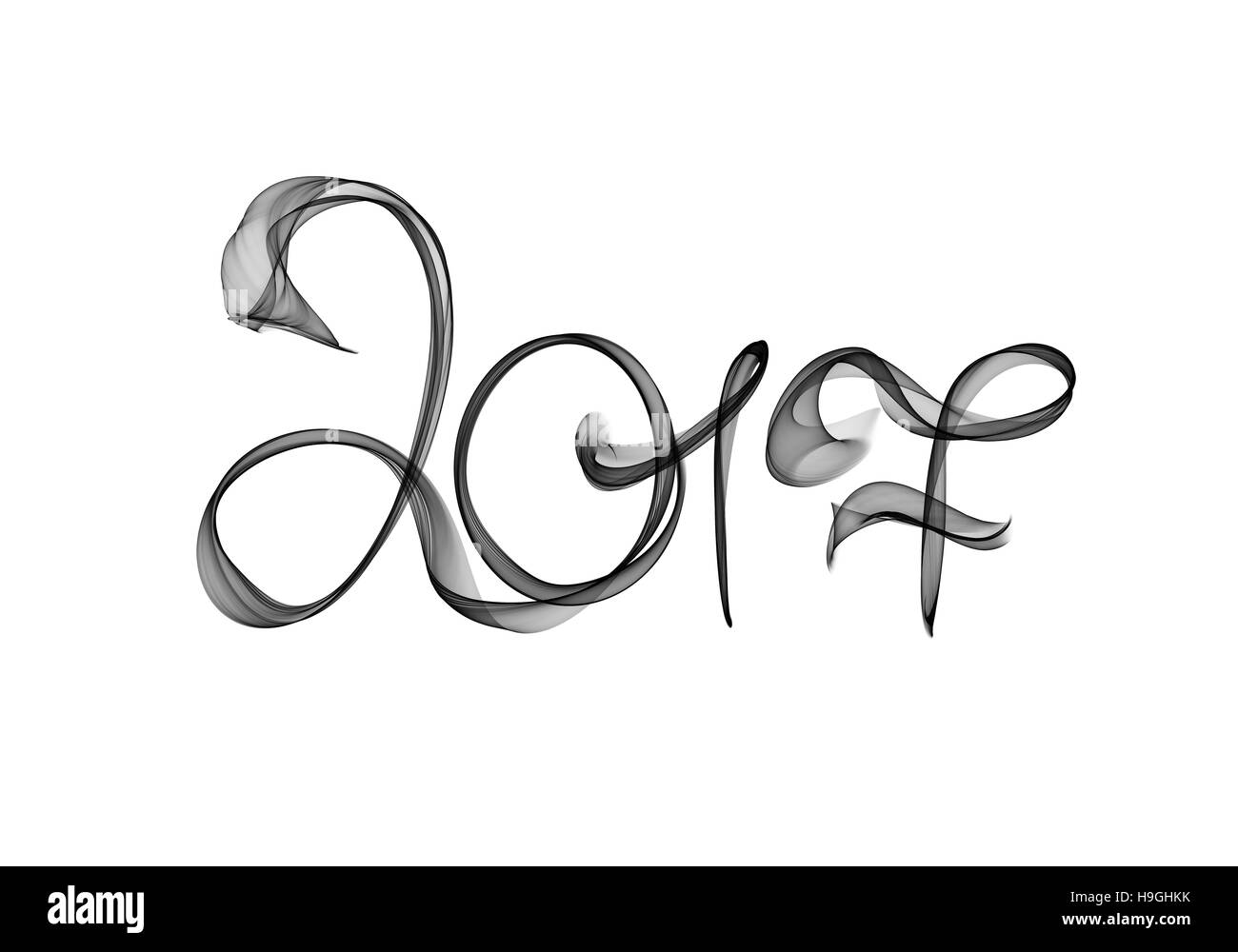 Black smoke font numbers Cut Out Stock Images & Pictures - Alamy