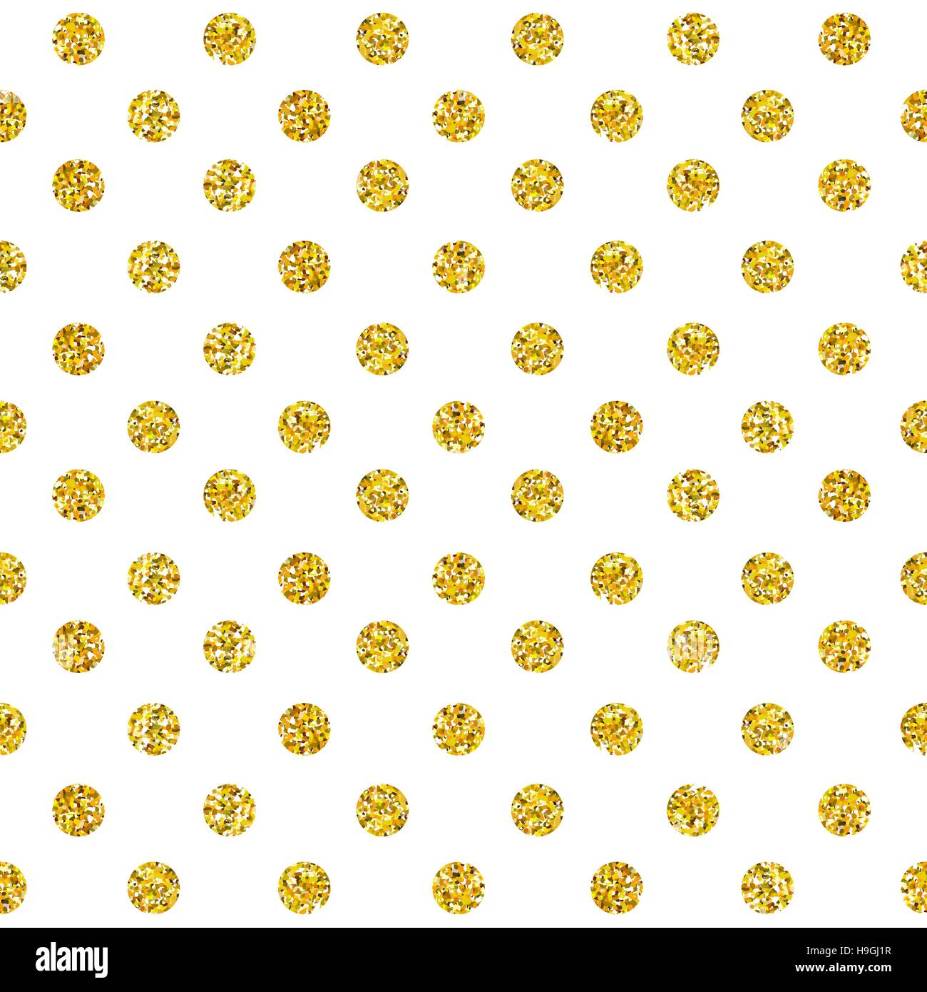 Vector gold glitter seamless pattern. Hand drawn gold glitter vector ...