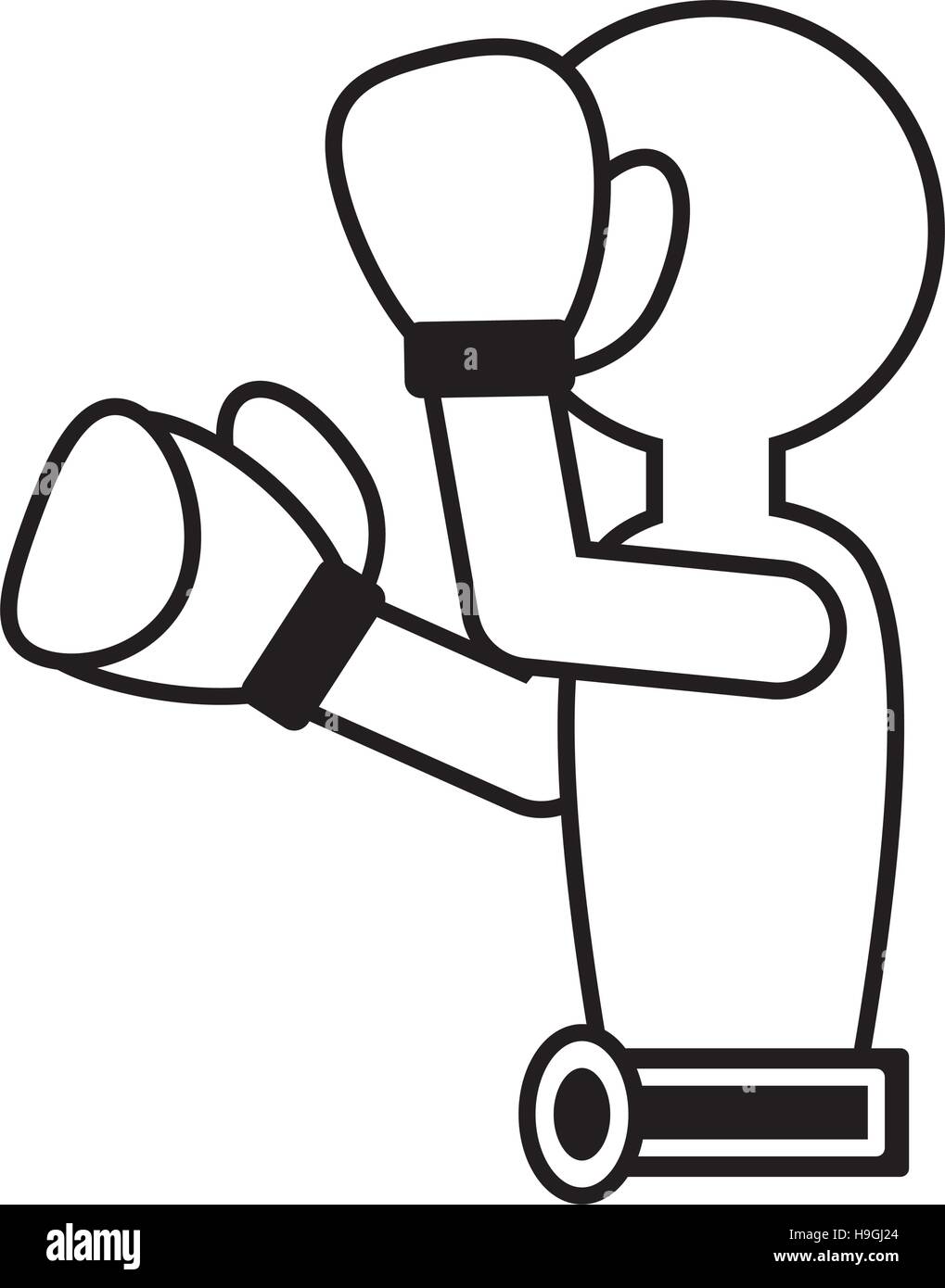 professional boxer avatar isolated icon Stock Vector Image & Art - Alamy