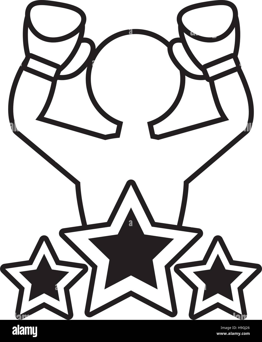 professional boxer avatar isolated icon Stock Vector Image & Art - Alamy