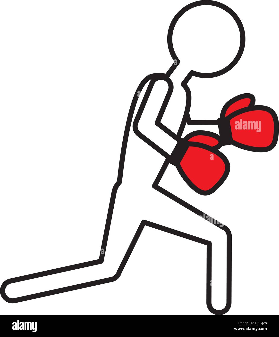 professional boxer avatar isolated icon Stock Vector Image & Art - Alamy