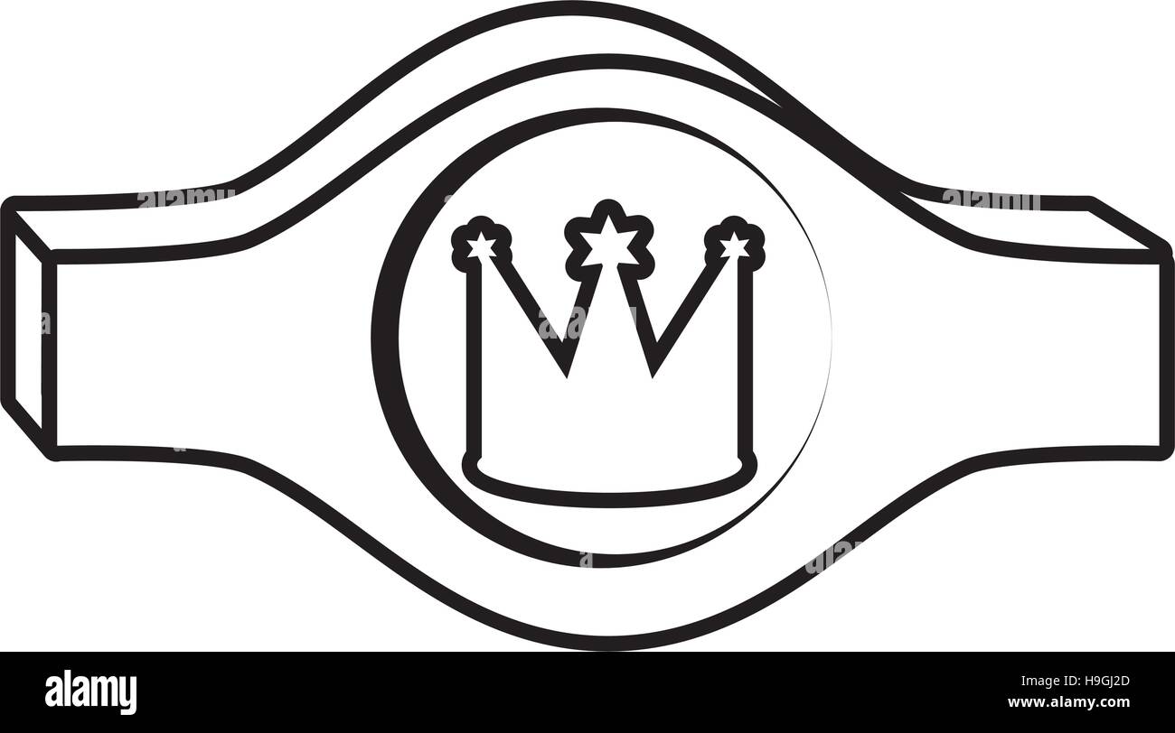 boxing belt isolated icon Stock Vector Image & Art - Alamy