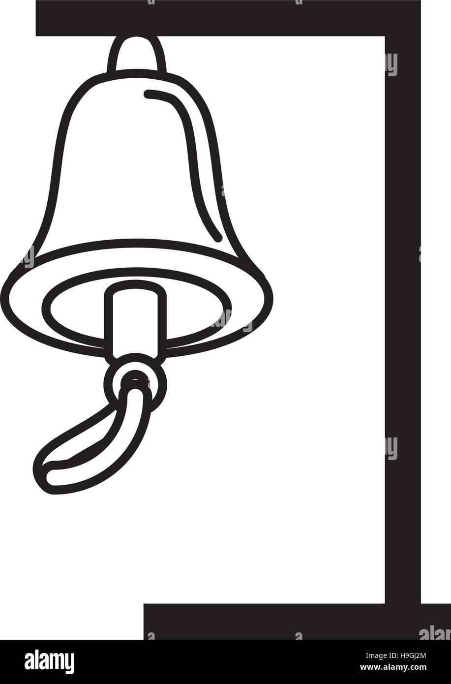 boxing bell isolated icon Stock Vector Image & Art - Alamy