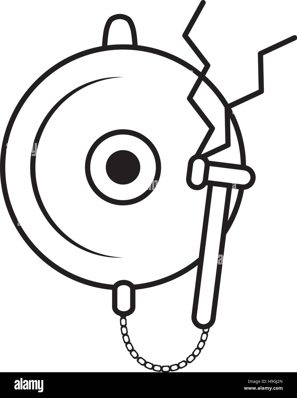 boxing bell isolated icon Stock Vector Image & Art - Alamy