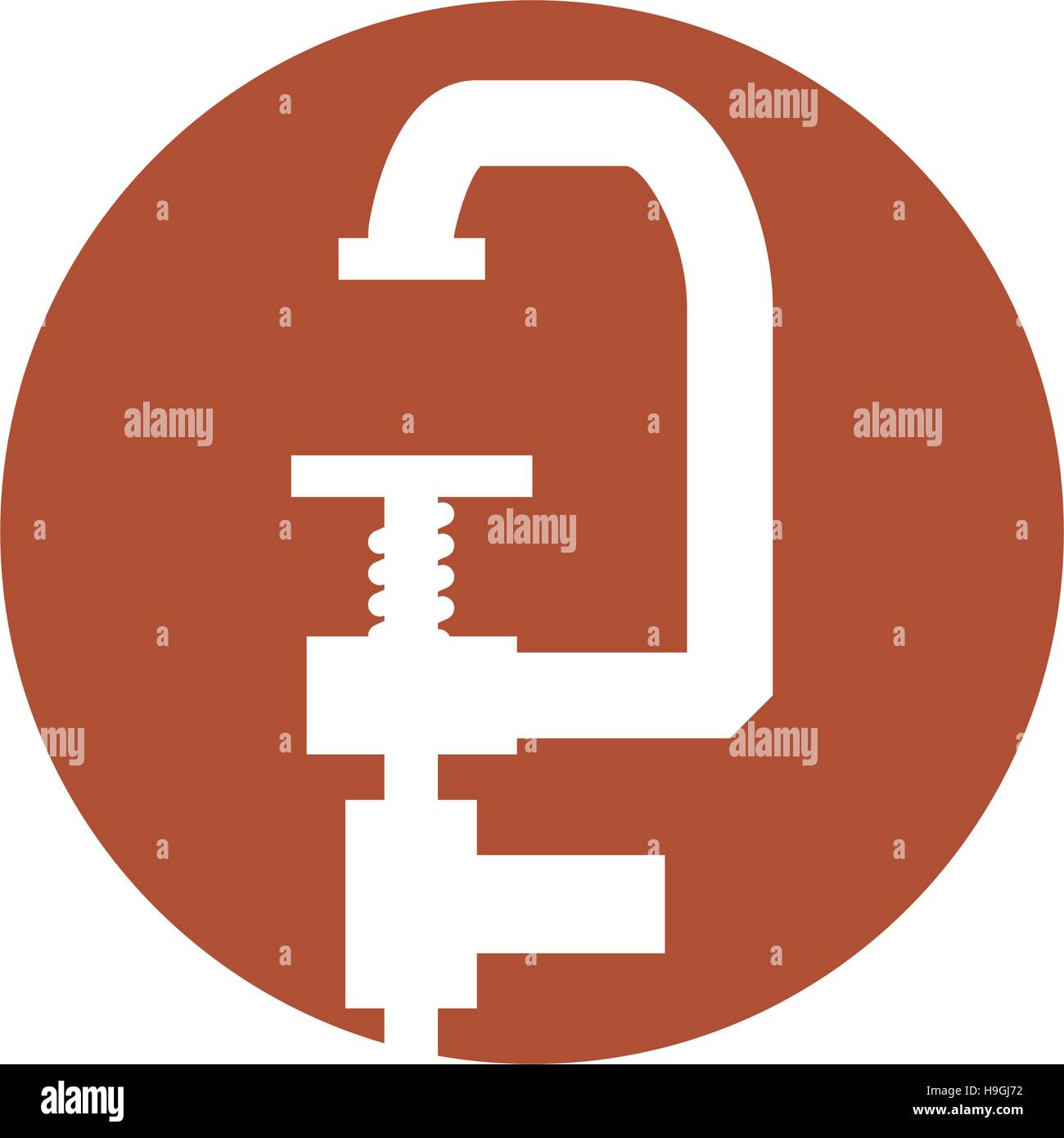 press tool isolated icon Stock Vector Image & Art - Alamy