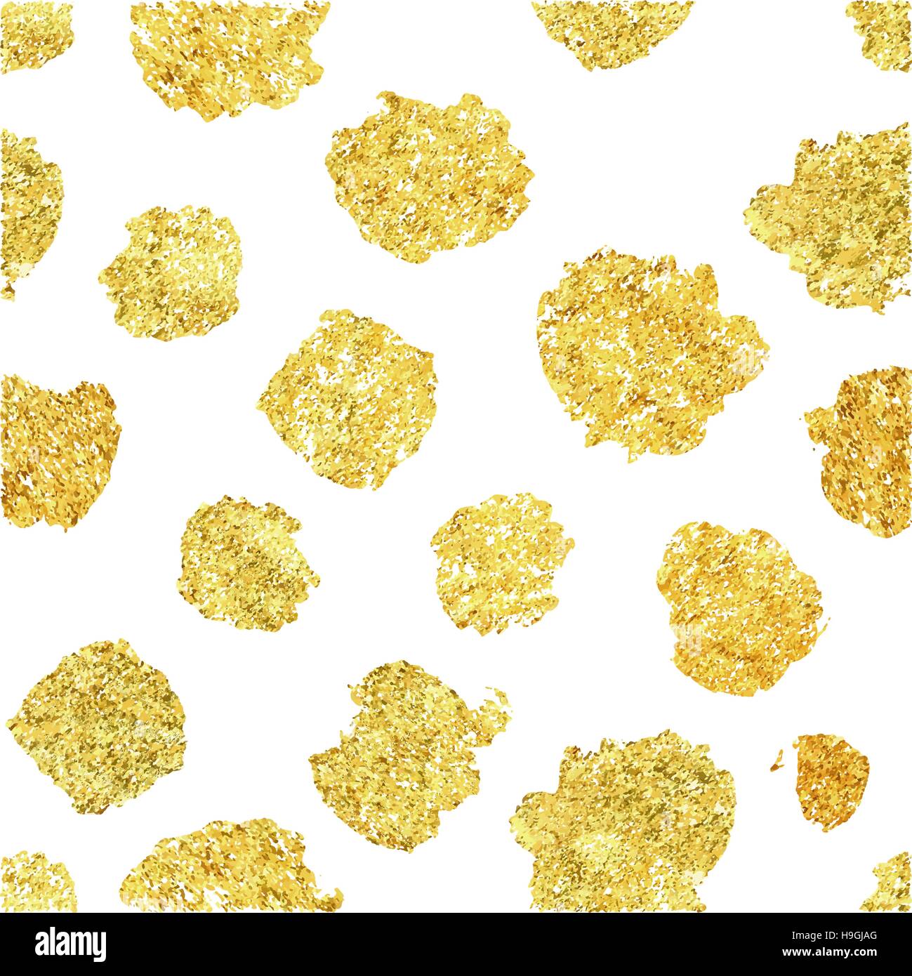 Vector gold glitter seamless pattern. Hand drawn gold glitter vector ...