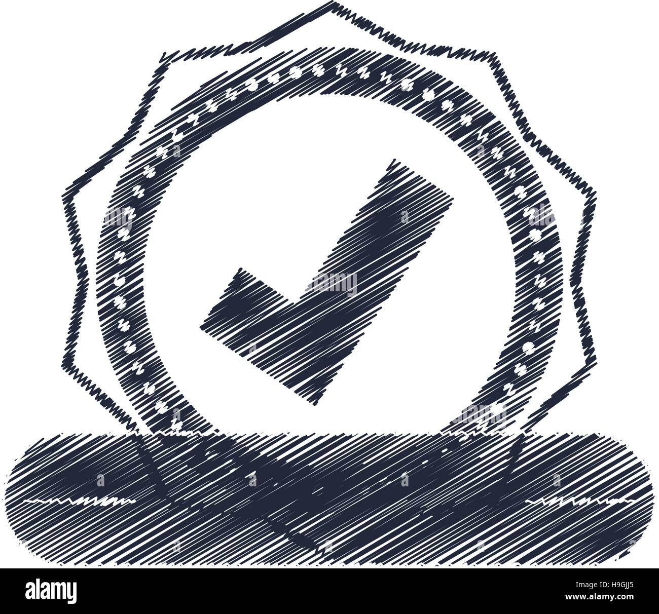 Seal of guarantee with approval symbol Stock Vector Image & Art - Alamy