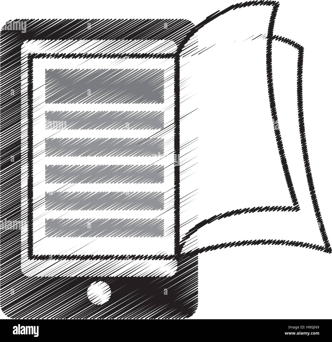 electronic book download isolated icon Stock Vector Image & Art - Alamy