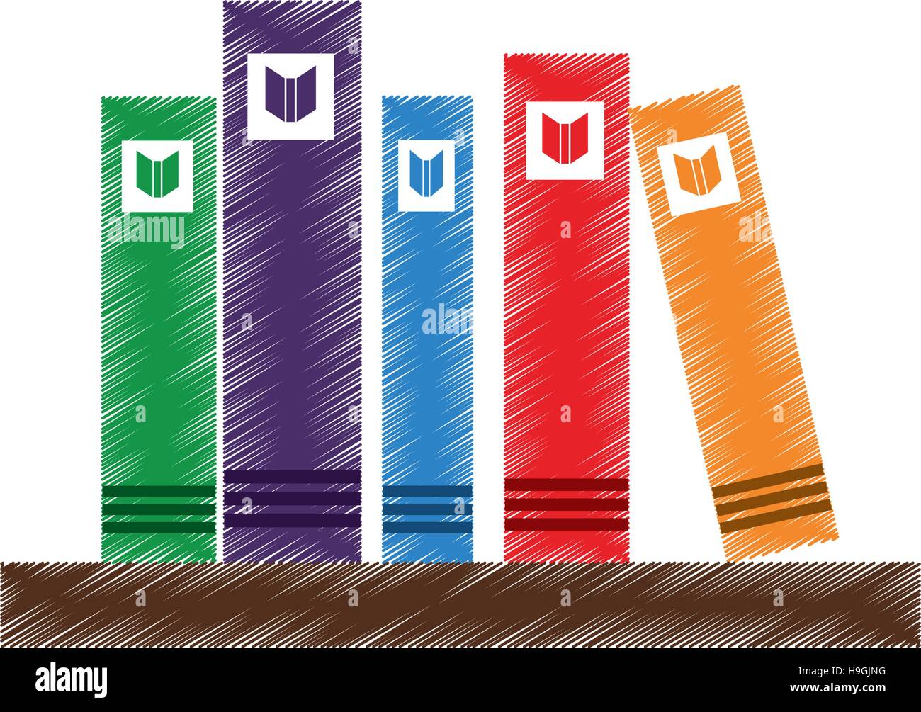 library Book shelf isolated icon Stock Vector Image & Art - Alamy