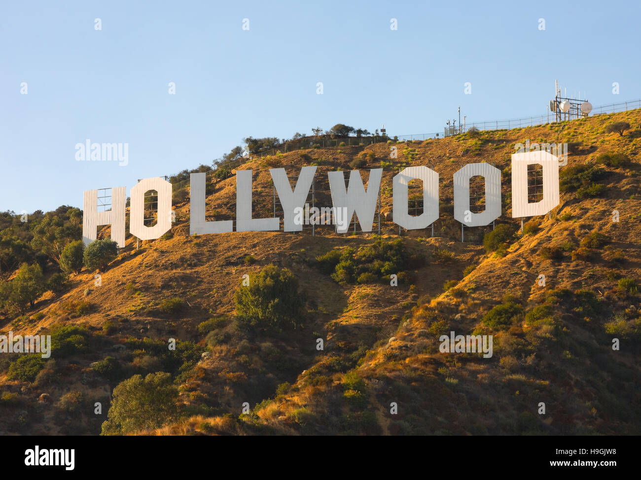 The world famous landmark Hollywood Sign Stock Photo - Alamy