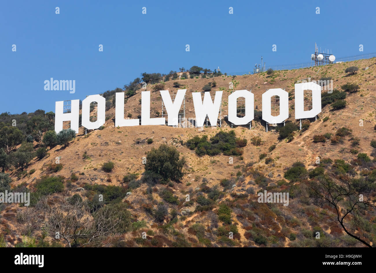 The world famous landmark Hollywood Sign Stock Photo - Alamy