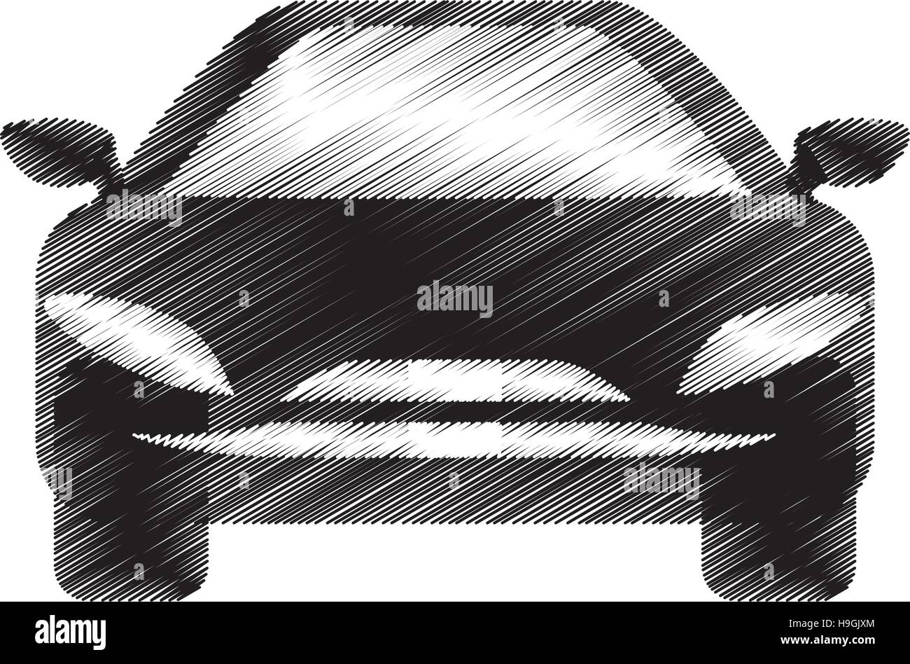 hand drawing car symbol icon Stock Vector Image & Art - Alamy