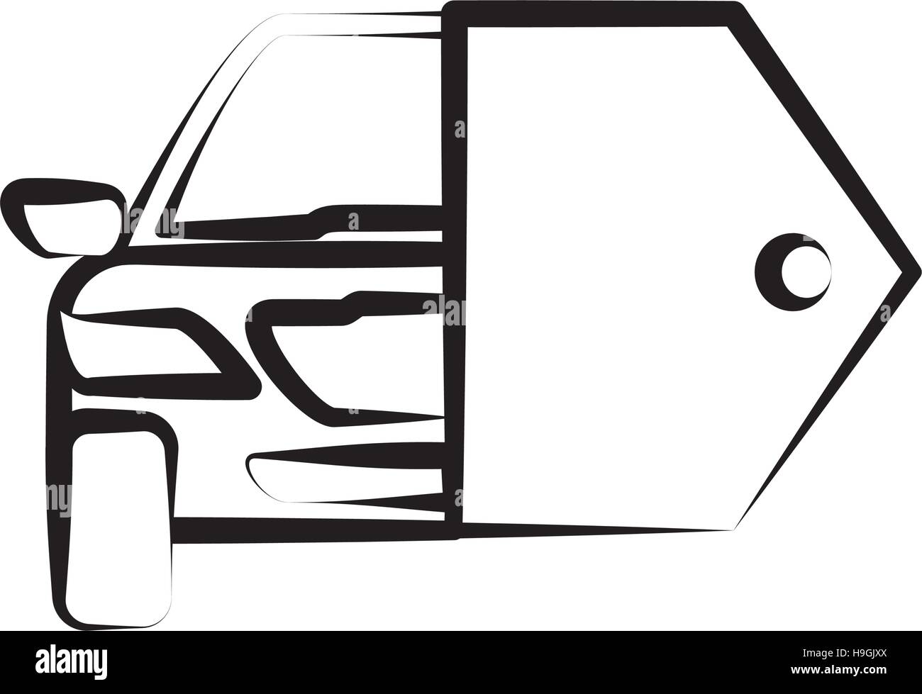 hand drawing car key sketch Stock Vector Image & Art - Alamy