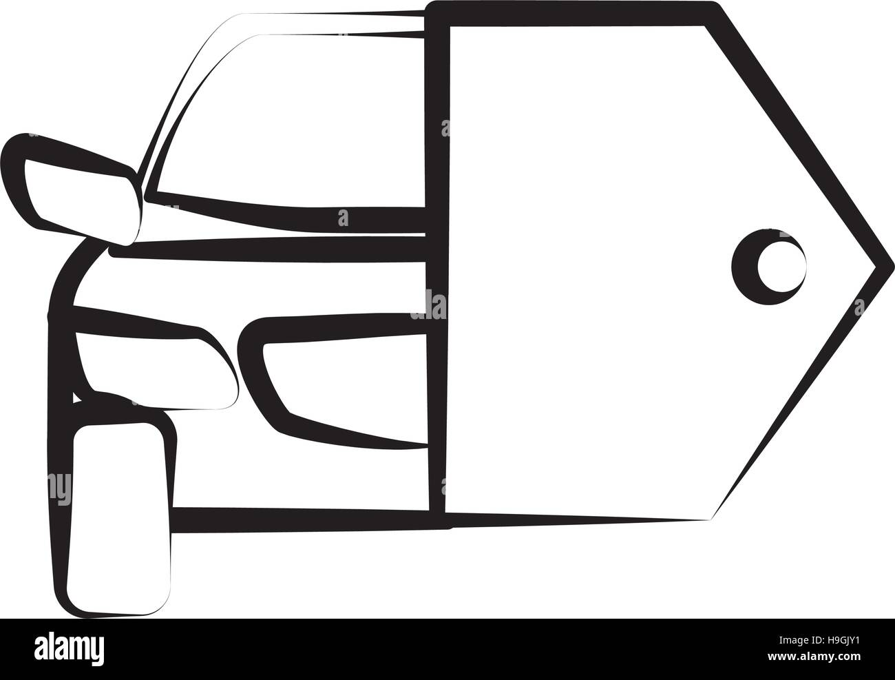 hand drawing car key sketch Stock Vector Image & Art - Alamy