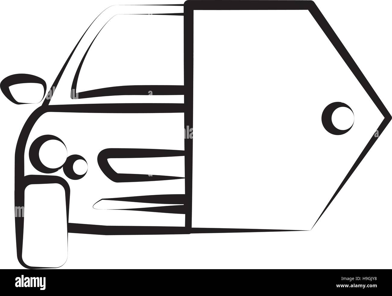 hand drawing car key sketch Stock Vector Image & Art - Alamy