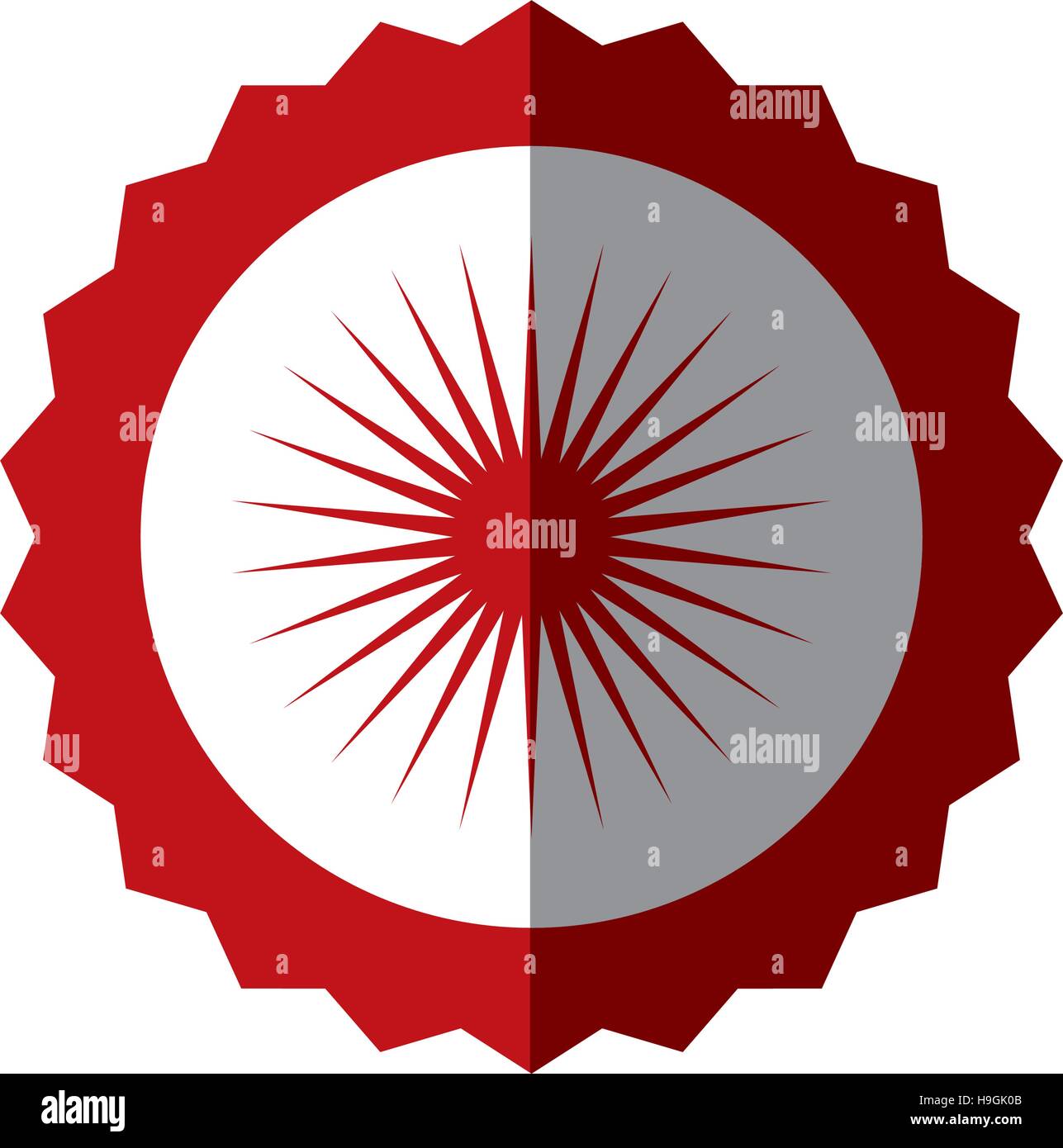 badge blank red circle design icon Stock Vector Image & Art - Alamy