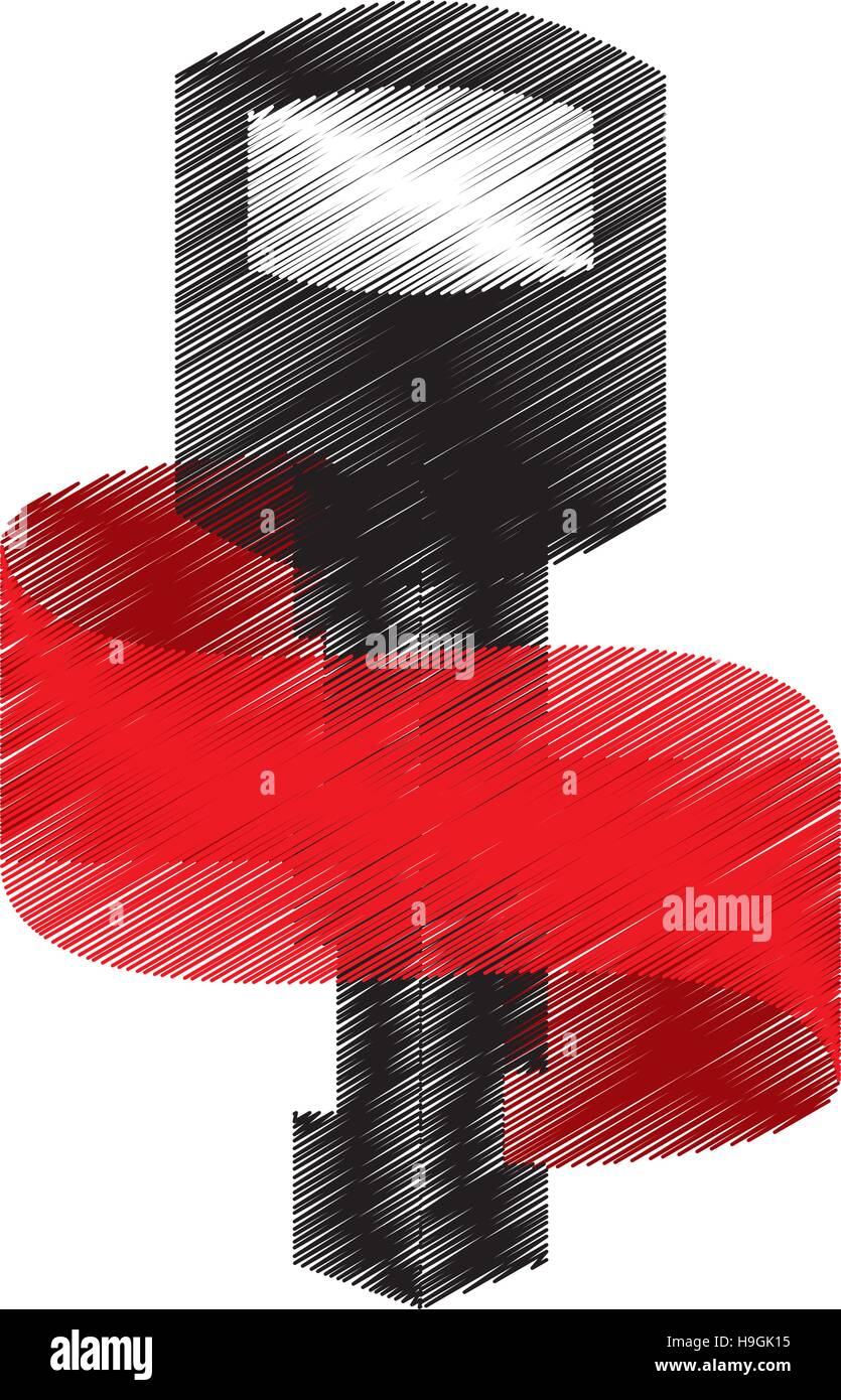 hand drawing key sketch with red ribbon Stock Vector Image & Art - Alamy