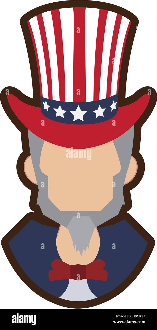 cartoon uncle sam symbol icon Stock Vector Image & Art - Alamy