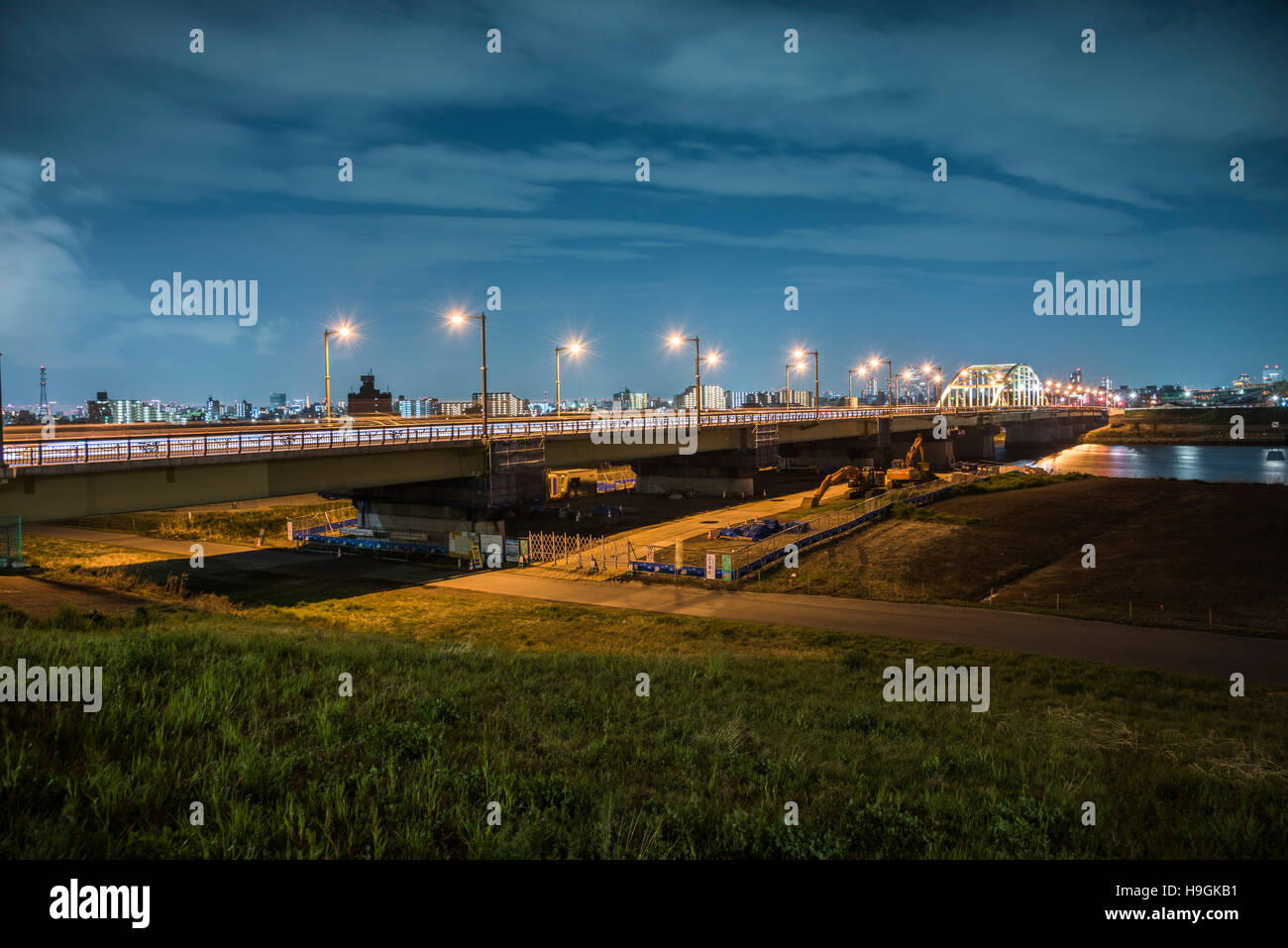 Kohoku Bridge, Adachi-Ku, Tokyo, Japan Stock Photo - Alamy