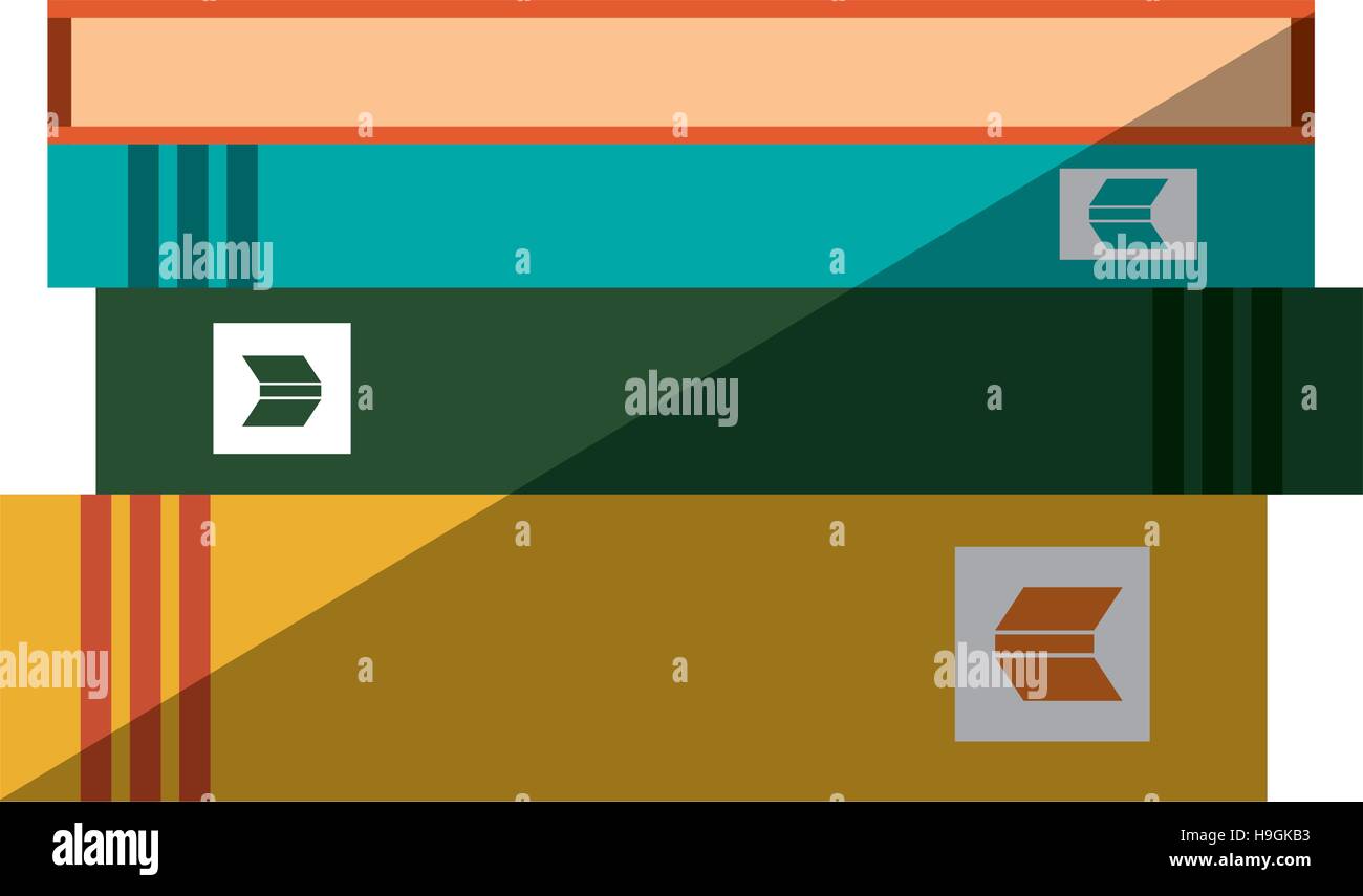 books staked with shadow design Stock Vector Image & Art - Alamy