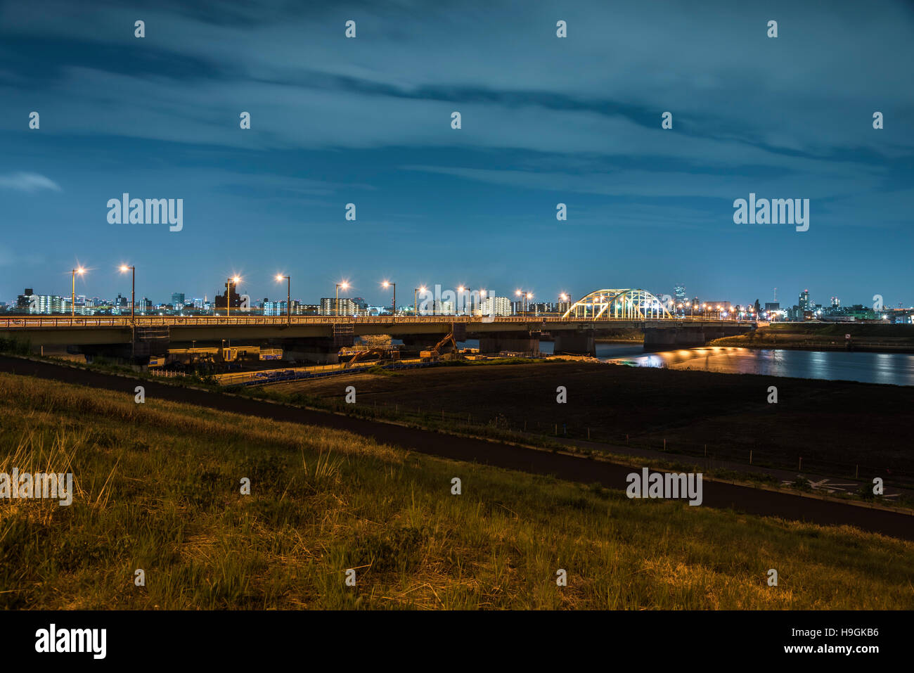Kohoku Bridge, Adachi-Ku, Tokyo, Japan Stock Photo - Alamy