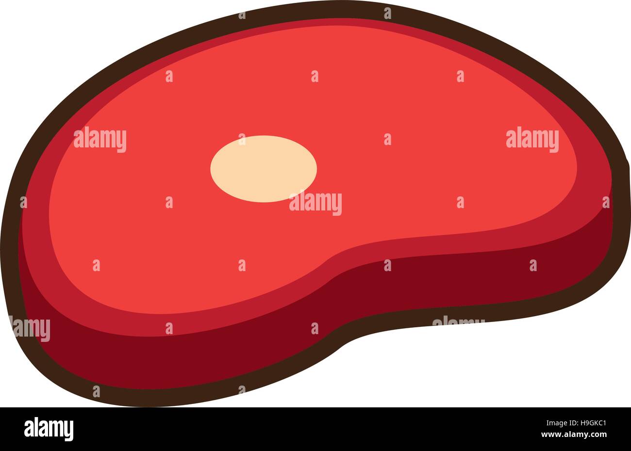 slice meat eating food icon Stock Vector Image & Art - Alamy