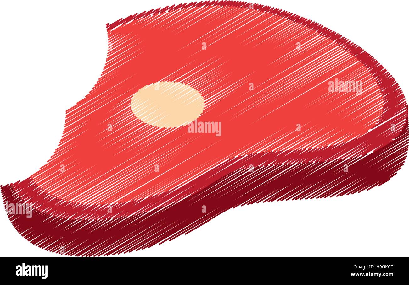 hand colored drawing beef bite icon Stock Vector Image & Art - Alamy