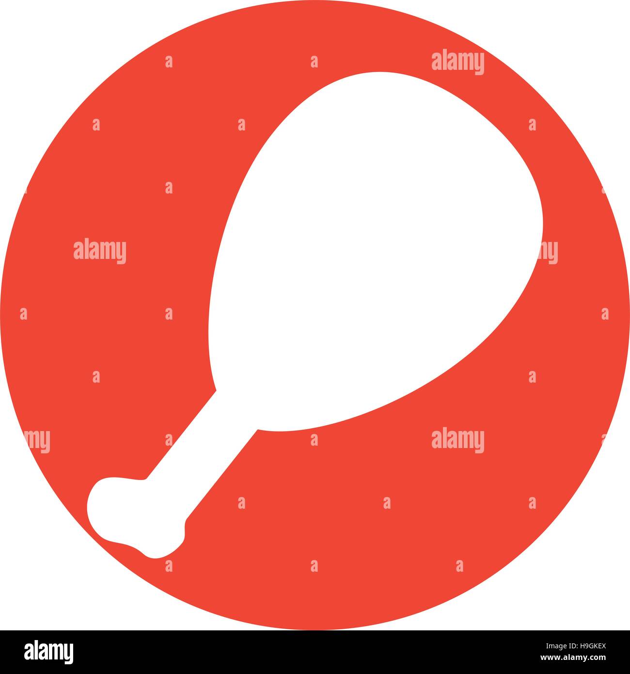 Raw chicken thigh skin Stock Vector Images - Alamy