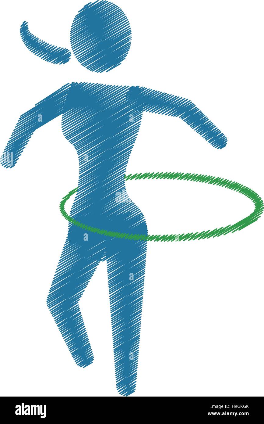 Drawing colored silhouette woman Stock Vector Images - Alamy