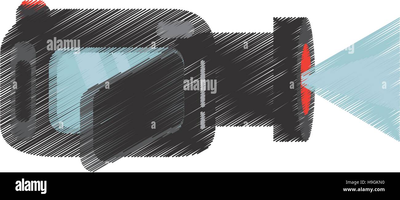 hand colored drawing video camera icon Stock Vector Image & Art - Alamy