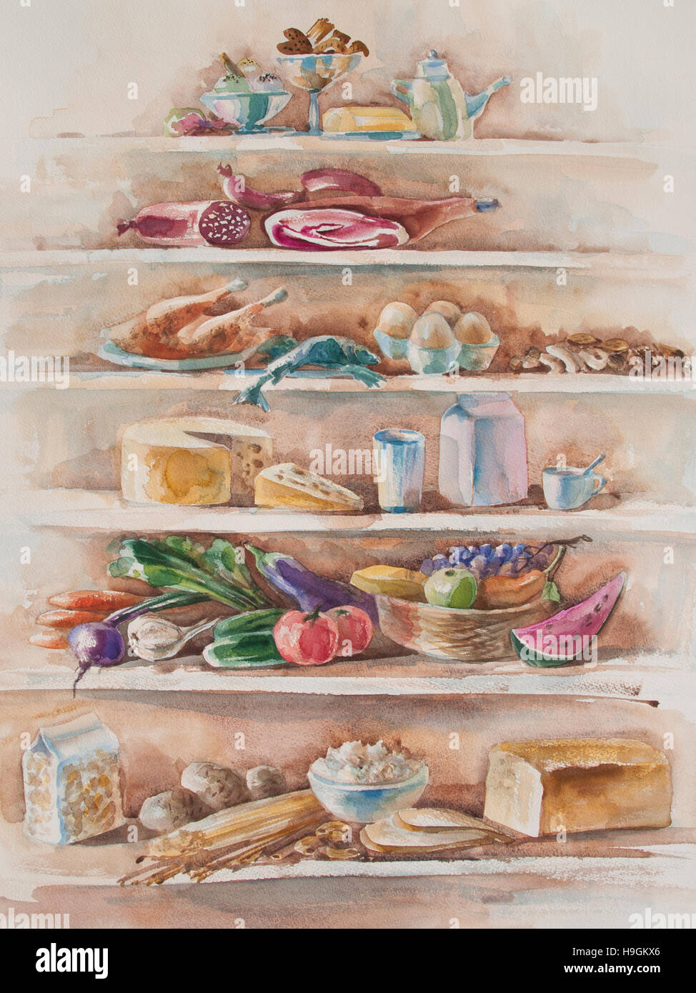 Food Pyramid Diet High Resolution Stock Photography and Images - Alamy