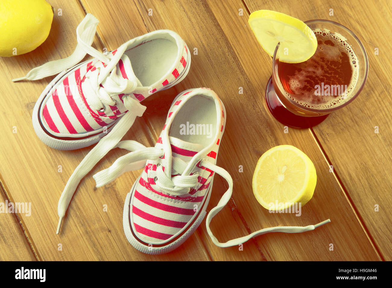 Overhead shoes pair hi-res stock photography and images - Alamy