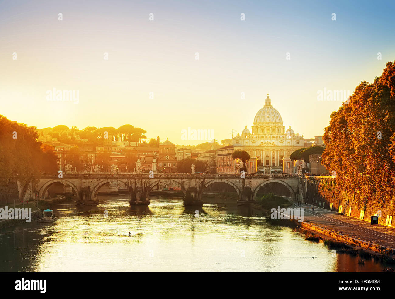 St. Peter's cathedral over bridge Stock Photo - Alamy