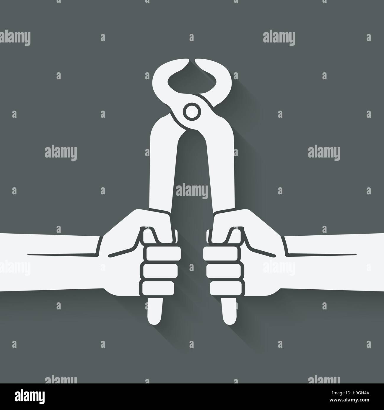 Manual worker hands Stock Vector Images - Alamy