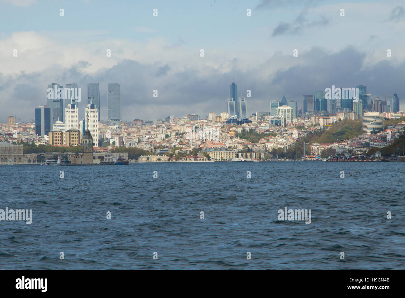 Istanbul, city coast, skyline, skyscrapers Stock Photo - Alamy