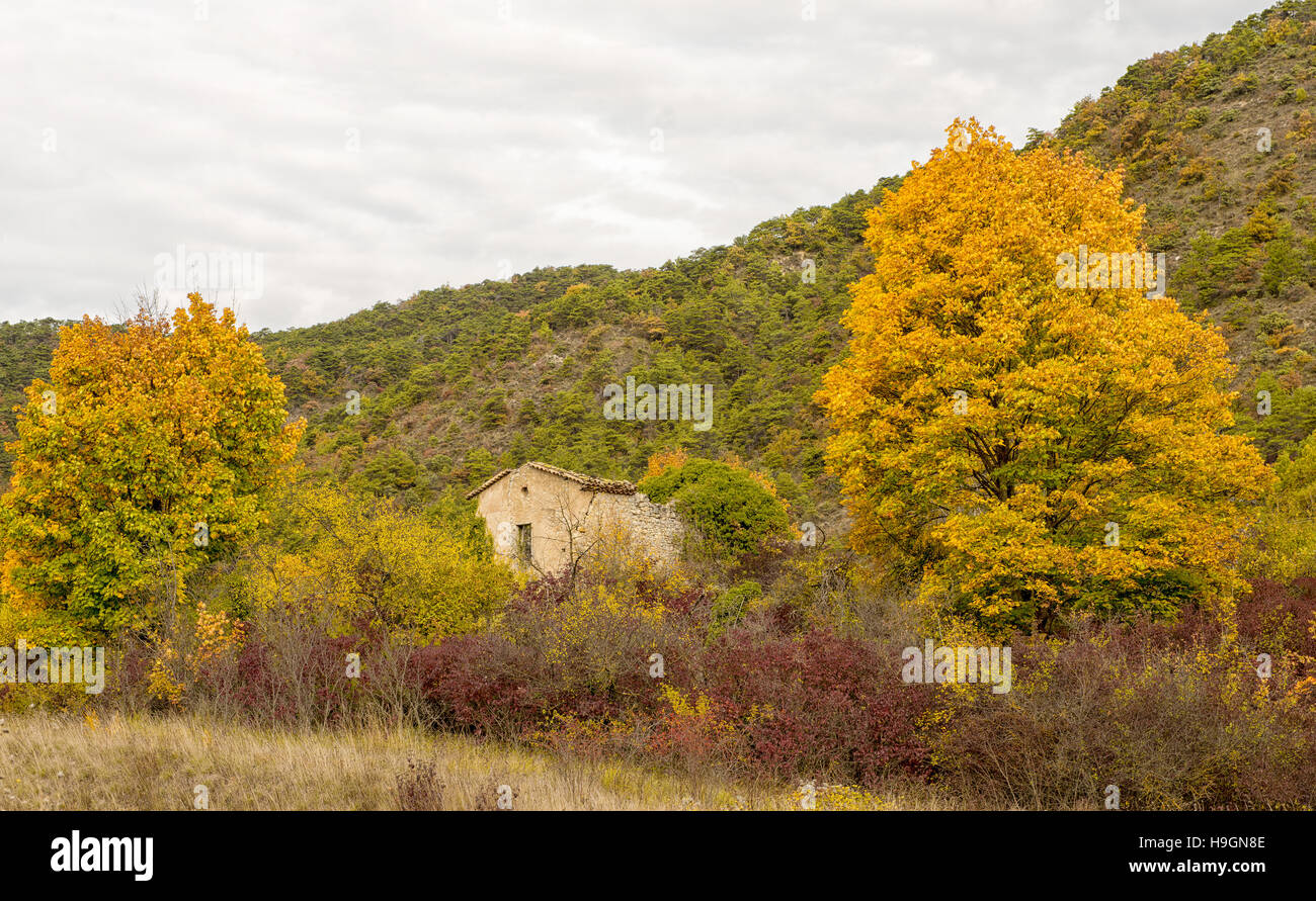 the autumn landscape in the south of France Stock Photo - Alamy