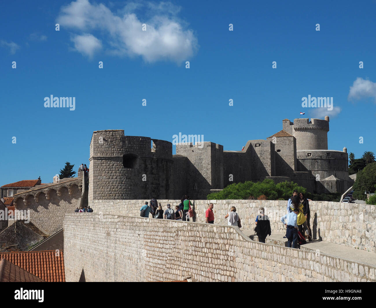Fort Lovrijenac or St. Lawrence Fortress, Dubrovnik, Croatia Stock ...