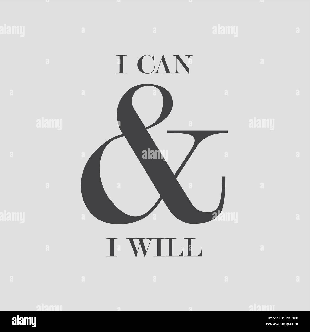 Modern lettering phrase I Can and I Will. Inscriptions and quotes for ...