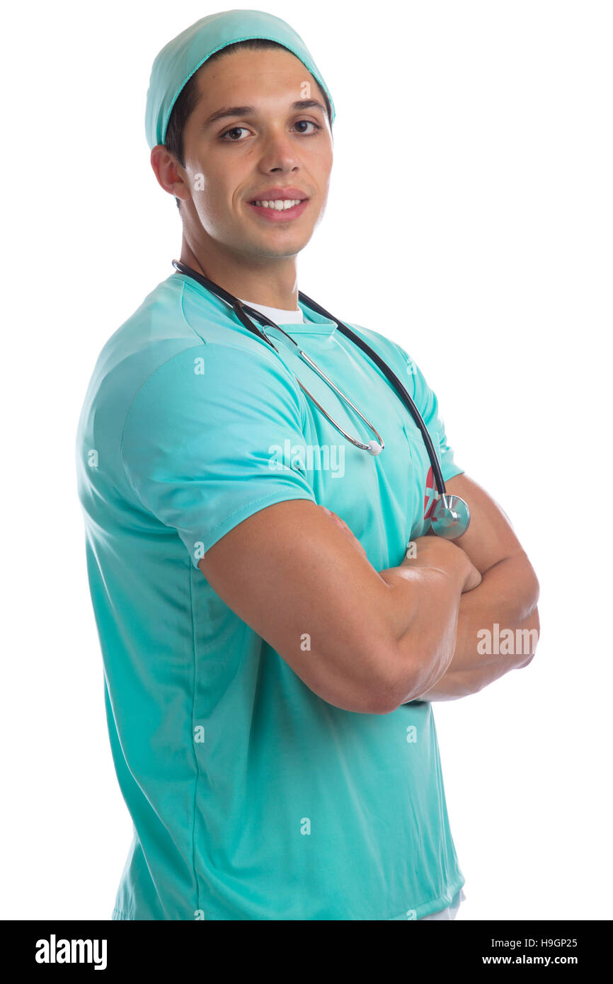 Doctor occupation job isolated on a white background Stock Photo - Alamy